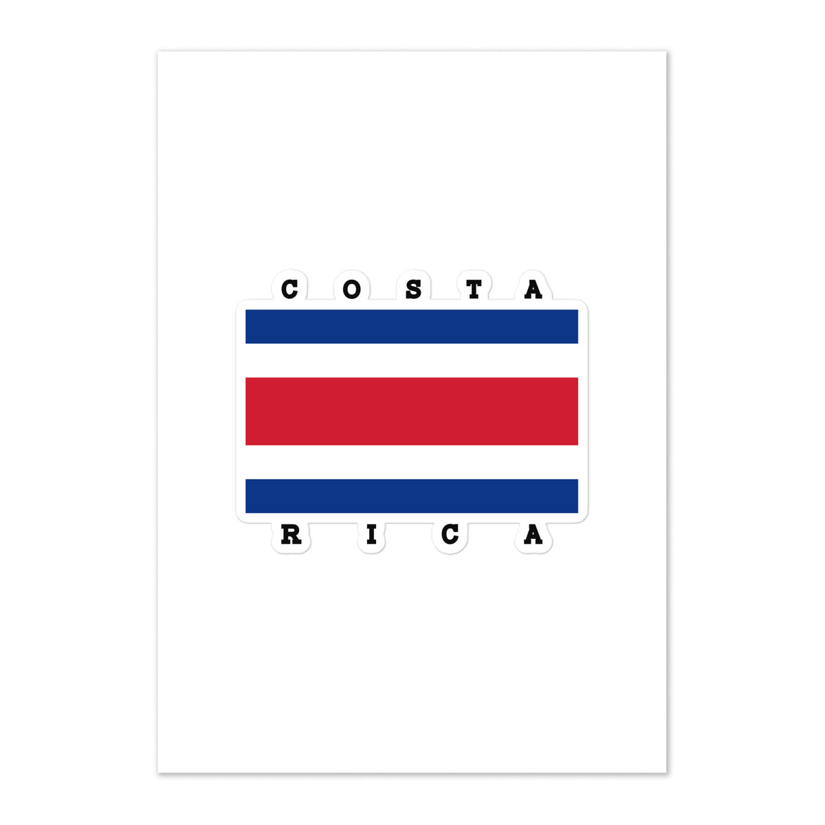 COSTA RICA - Sticker sheet – SIRTAZ GIFTS