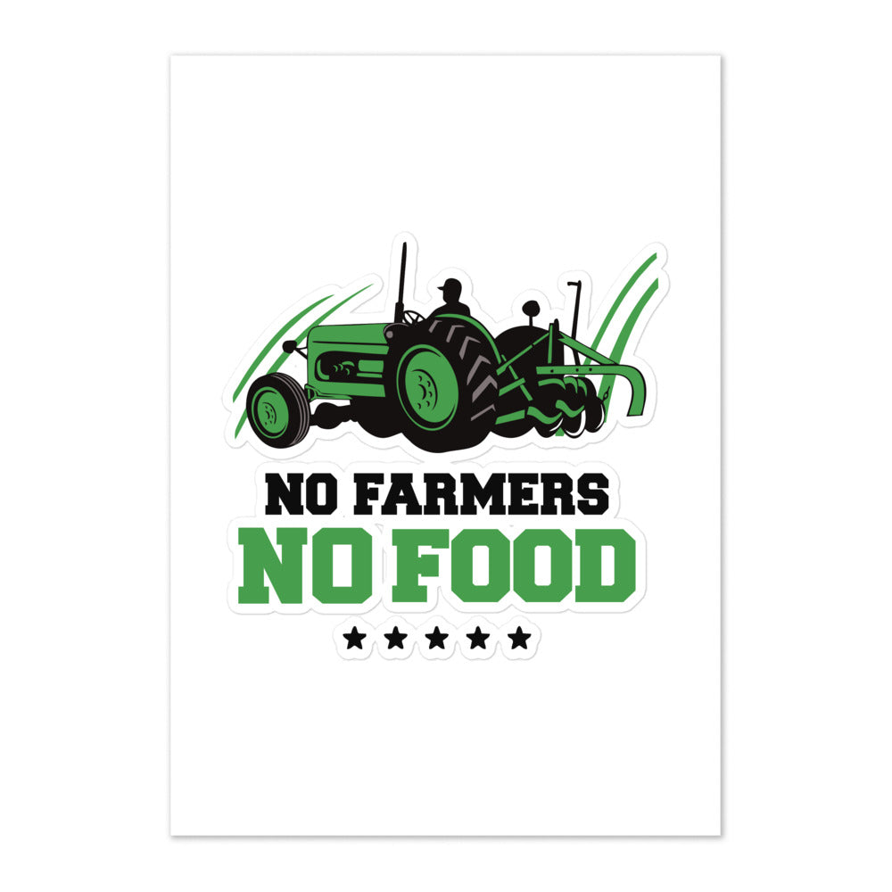 NO FARMERS NO FOOD - Sticker sheet – SIRTAZ GIFTS